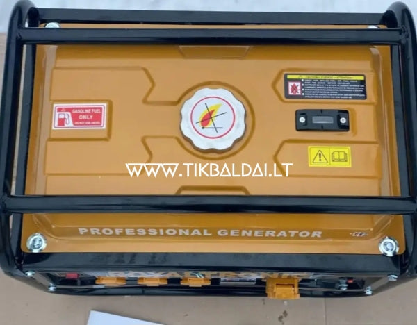 AKCIJA! Benzininis elektros generatorius 3kW – TIK BALDAI